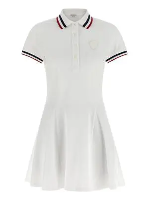 Brunello Cucinelli Brunello Cucinelli Logo Embroidery Tennis Dress White