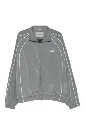 Balenciaga BALENCIAGA Piping Detail Zip Fastening Windbreaker Gray