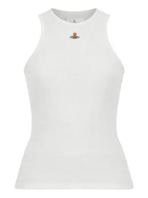 VIVIENNE WESTWOOD Logo Tank Top - White