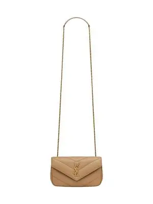 Saint Laurent Loulou Mini Leather Crossbody Bag - Multicolor