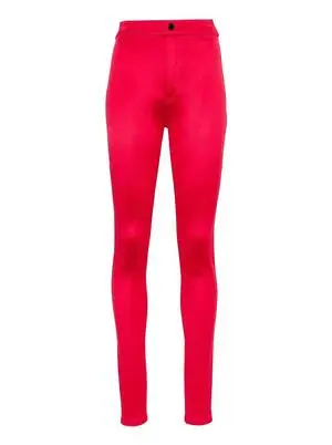 Saint Laurent Stretch Skinny Trousers - Red