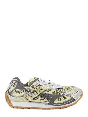 Bottega Veneta Orbit Mesh And Leather Sneakers - Multicolor