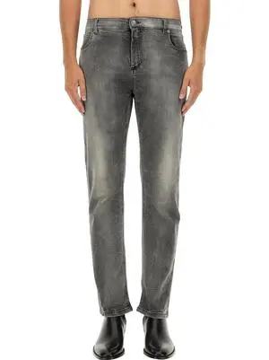 Balmain Regular Fit Jeans - Gray
