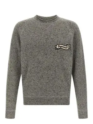 Dsquared2 Knop Yarn Wool Sweater - Gray