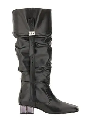 GANNI Slouchy Boot Butterfly - Black