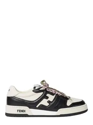 Fendi Leather Match Sneakers - Black