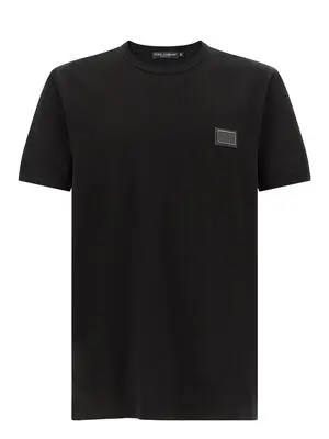 DOLCE & GABBANA Dolce & Gabbana Men Metal Plate T-Shirt