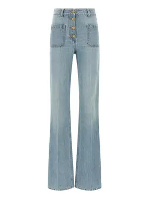 Valentino Garavani High Waist Jeans - Blue
