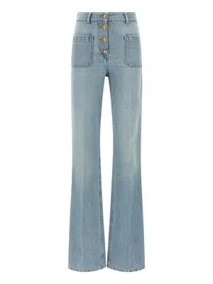 Valentino Garavani High Waist Jeans - Blue