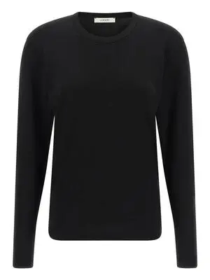 LEMAIRE Cotton Sweater - Black