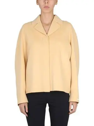 Max Mara Pink Short Coat - Cream