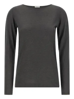 BRUNELLO CUCINELLI Metallic Knit Pullover