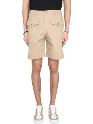 Alexander McQueen Cargo Bermuda Shorts - Cream