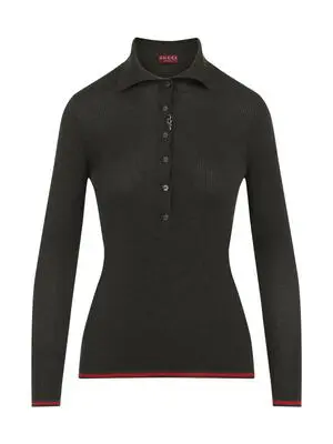 Gucci Web Polo - Green