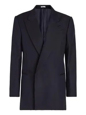 Alexander McQueen Tailored Peak Lapel Overcoat - Multicolor
