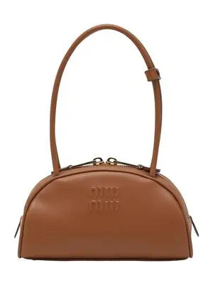 Miu Miu Beau Leather Bag - Brown