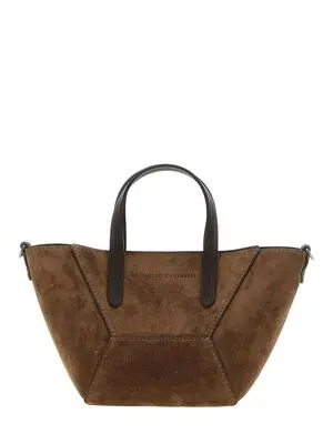 Brunello Cucinelli Bc Duo' Mini Handbag - Brown