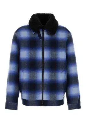 Balenciaga Embroidered Wool Bomber Jacket - Multicolor
