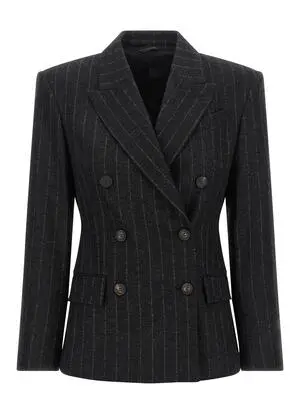 BRUNELLO CUCINELLI BRUNELLO CUCINELLI Pinstriped Tailored Blazer
