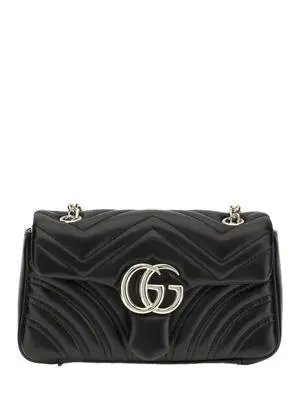 Gucci Gg Marmont Small Shoulder Bag - Black