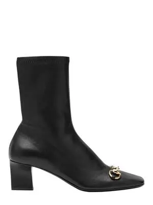 Gucci Signora Ankle Boots With Horsebit - Black