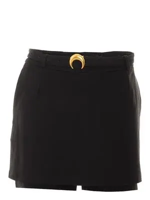 MARINE SERRE Belted Shorts - Black