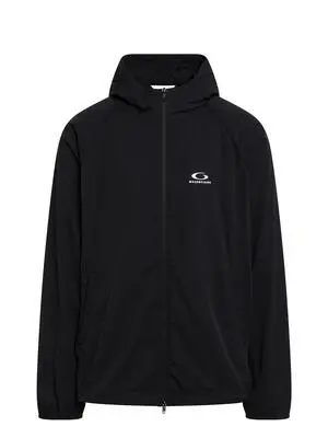 Balenciaga Technical Hooded Track Jacket - Black