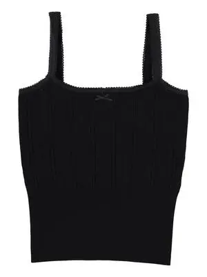 JW Anderson Top With Bow - Black