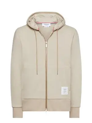 Thom Browne THOM BROWNE 4-Bar Signature Hoodie Cream