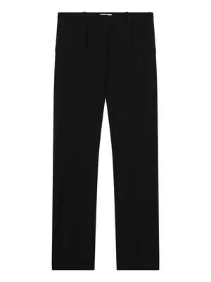 Balenciaga Wool Twill Trousers - Black