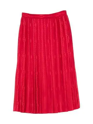 Gucci Silk Midi Skirt - Multicolor