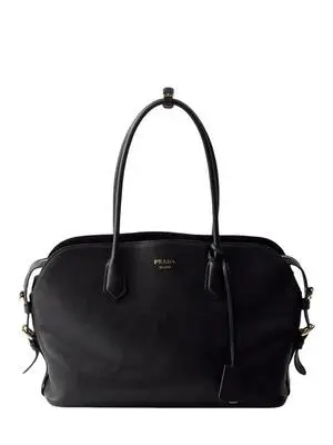 Prada Leather Tote Bag - Black