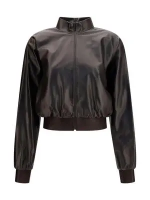 Gucci Soft Nappa Bomber Jacket - Brown