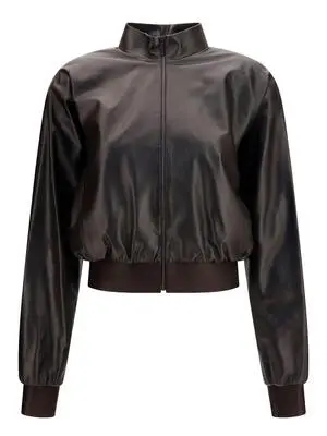 Gucci Soft Nappa Bomber Jacket - Brown