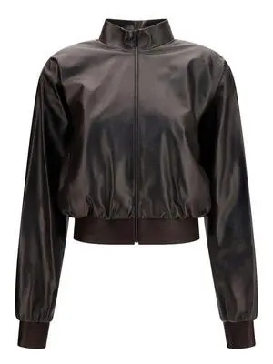 Gucci Soft Nappa Bomber Jacket - Brown