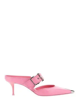 Alexander McQueen Punk Sandal With Buckle - Pink