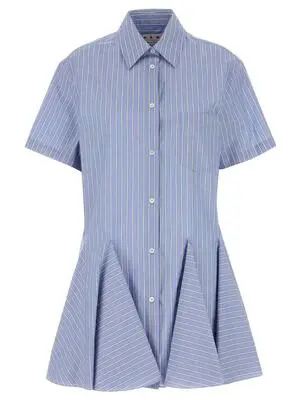 Marni Embroidered Poplin Shirt Dress - Multicolor