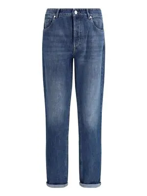 Brunello Cucinelli Cuffed Jeans - Blue