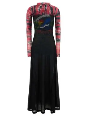 Balenciaga Printed Jersey Dress - Multicolor