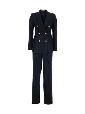 Tagliatore Linen Blend Double-breasted Suit - Multicolor