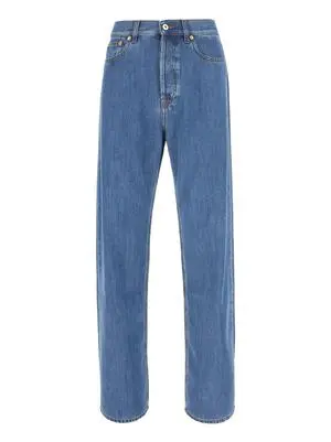 Valentino Garavani Straight Leg Denim Jeans - Multicolor