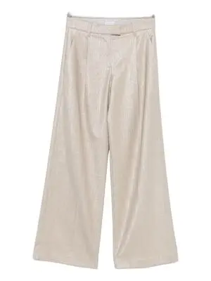 Brunello Cucinelli Wool Blend Trousers - Multicolor