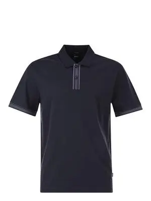 BOSS Cotton Polo Shirt With Contrast Placket - Multicolor