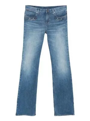 Gucci Denim Flared Jeans - Blue