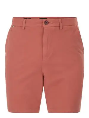 BOSS Stretch Cotton Chino Shorts - Red
