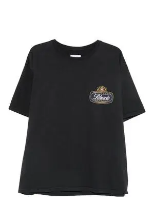R H U D E R H U D E Black T-Shirts & Vests - T-Shirts Men Black