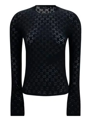 Gucci Gg Dévoré Cotton T-shirt - Black