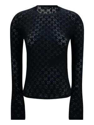 Gucci Gg Dévoré Cotton T-shirt - Black