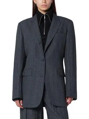 Our Legacy Wool-blend Single-breasted Jacket - Green