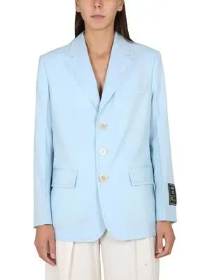 Marni Cool Wool Long Blazer - Multicolor